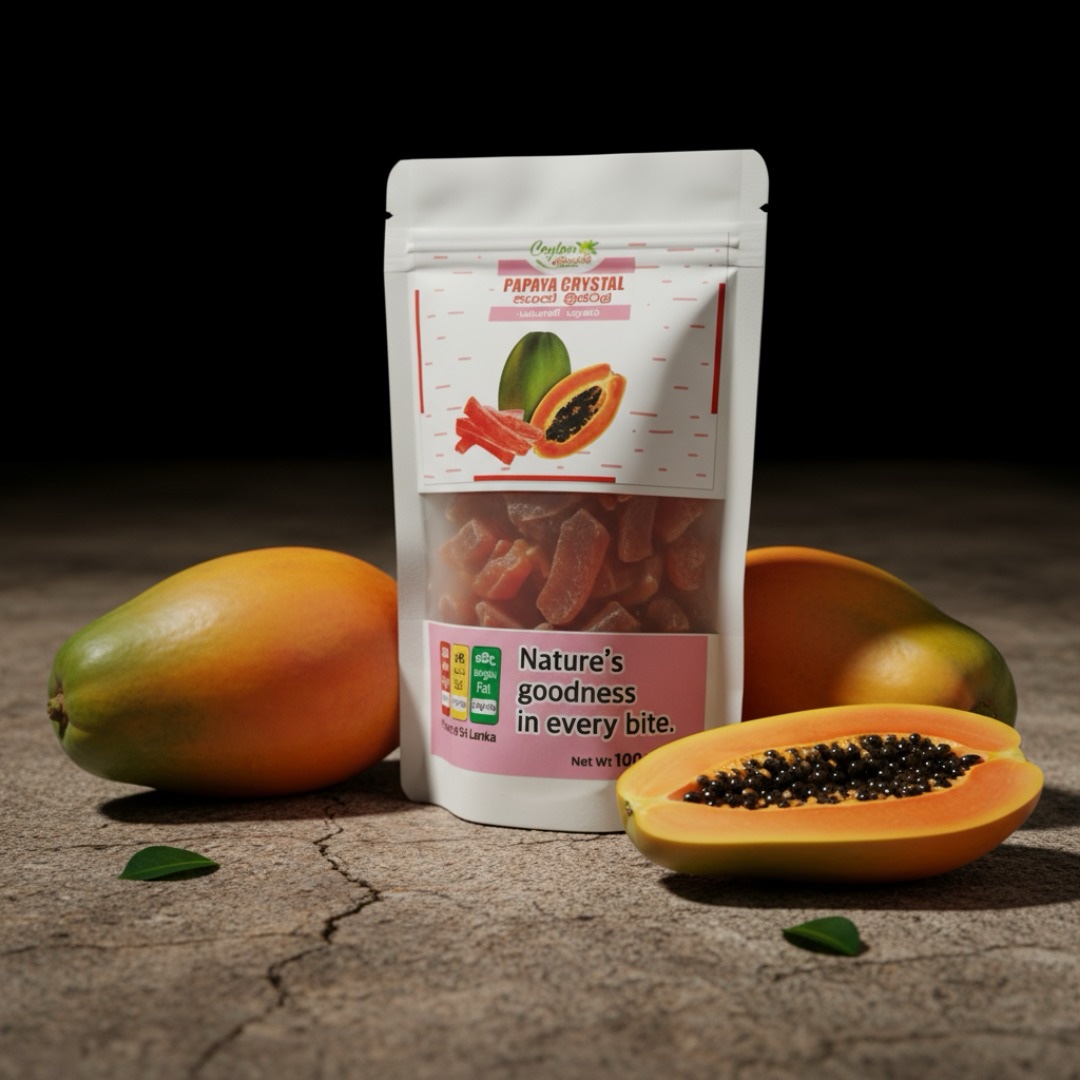 ⁠Papaya Cristal (පැපෝ ක්‍රිස්ටල්) 100g - Ceylon Gadagedi