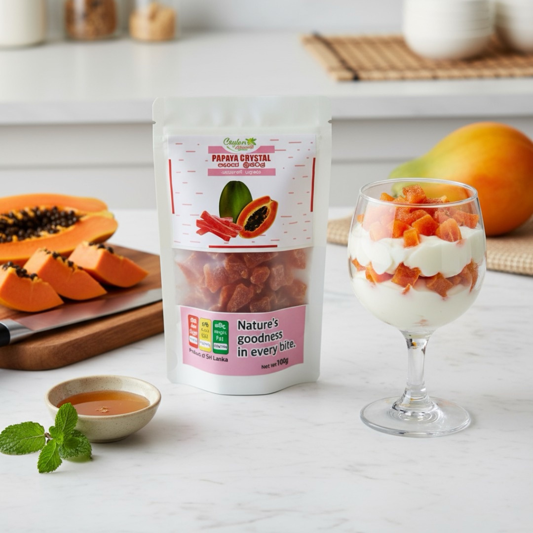 ⁠Papaya Cristal (පැපෝ ක්‍රිස්ටල්) 100g - Ceylon Gadagedi