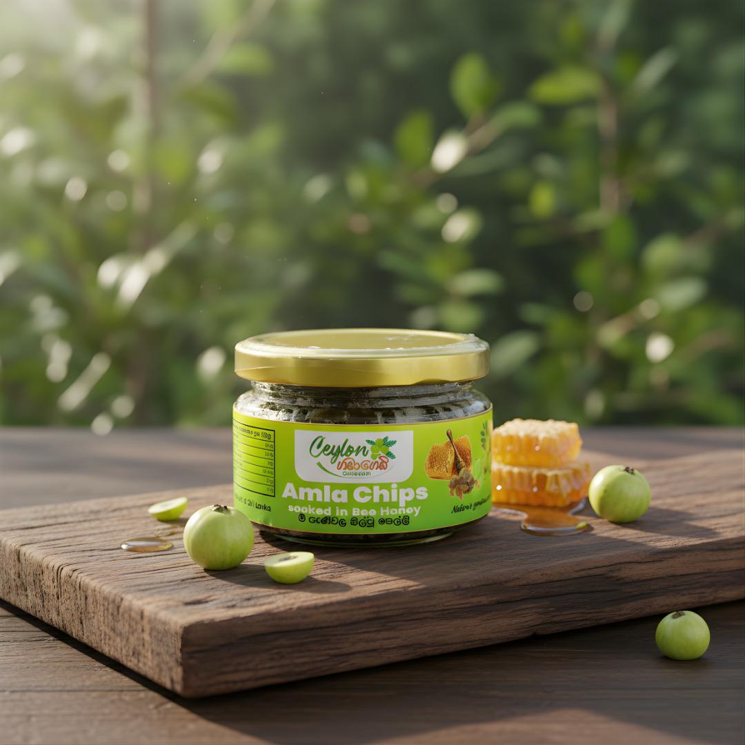 Amla Chips Soaked in Bee Honey (මී පැණිවල ගිල්වු නෙල්ලි) 240g - Ceylon ...