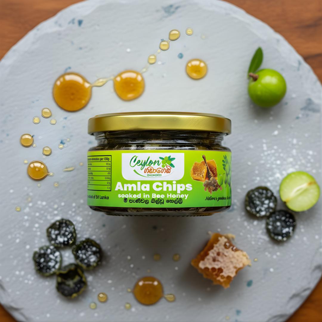 Amla Chips Soaked in Bee Honey (මී පැණිවල ගිල්වු නෙල්ලි) 240g - Ceylon ...